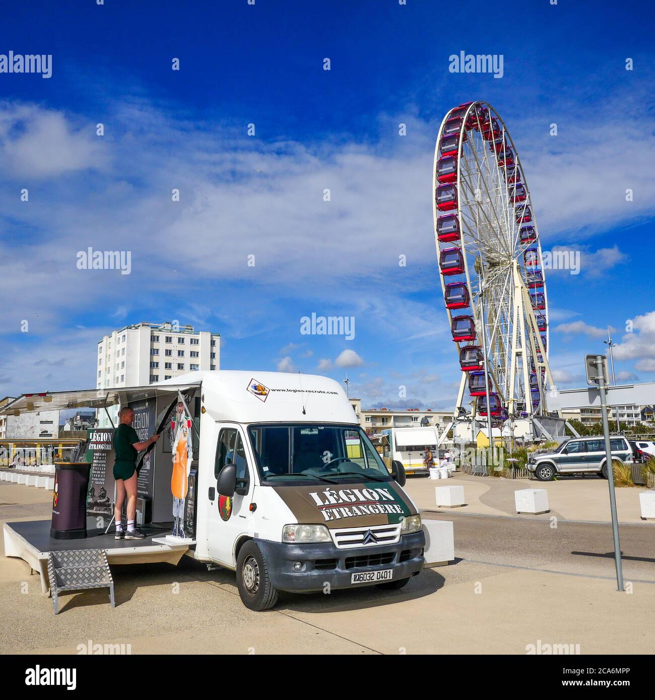 Mobile recruitment unit of the French foreign Legion, Berck, Pas-de ...