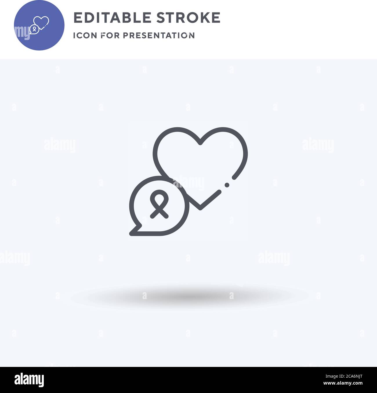 Awareness icon vector, filled flat sign, solid pictogram isolated on ...