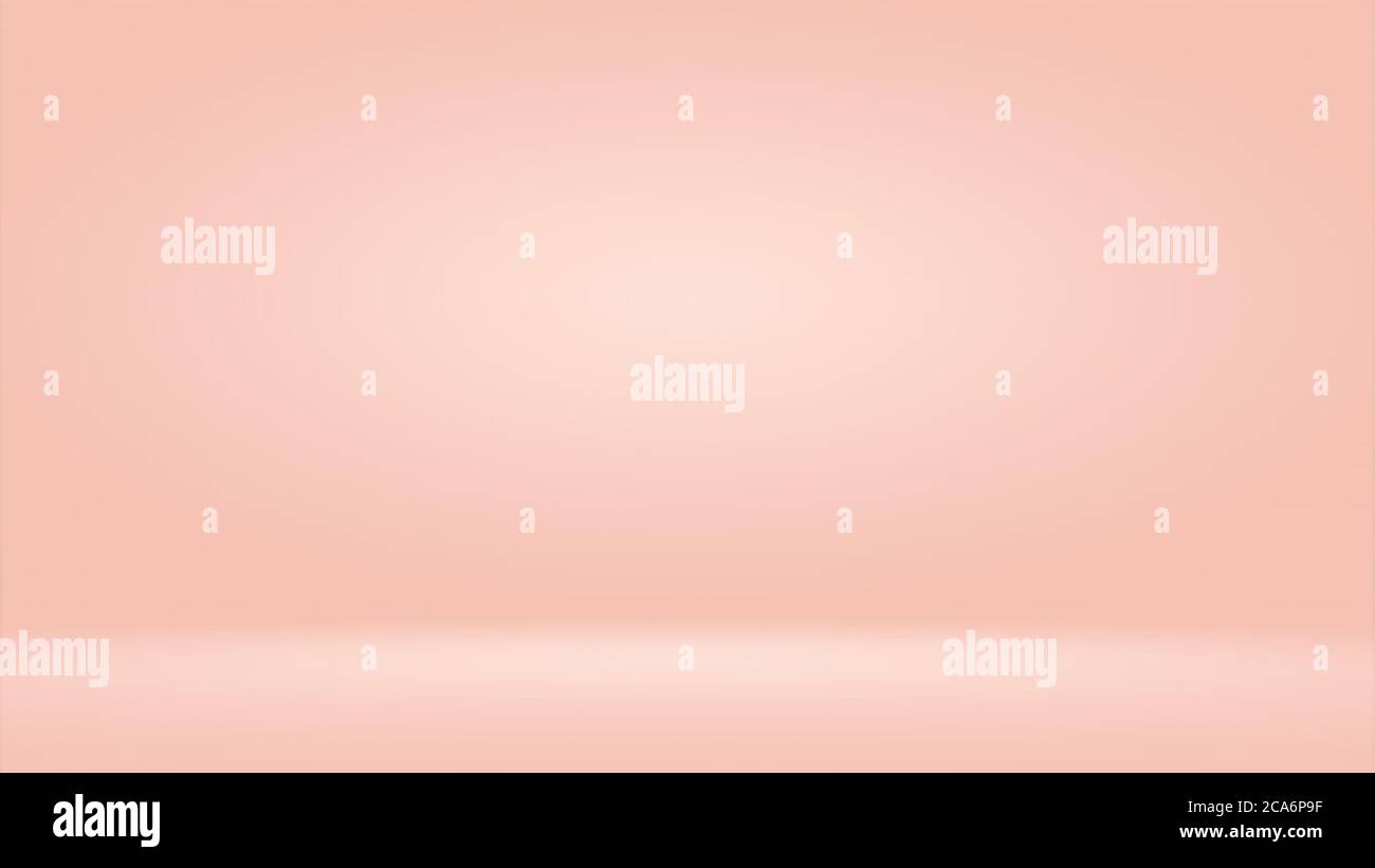 Abstract pink coral gradient background empty space studio room for ...