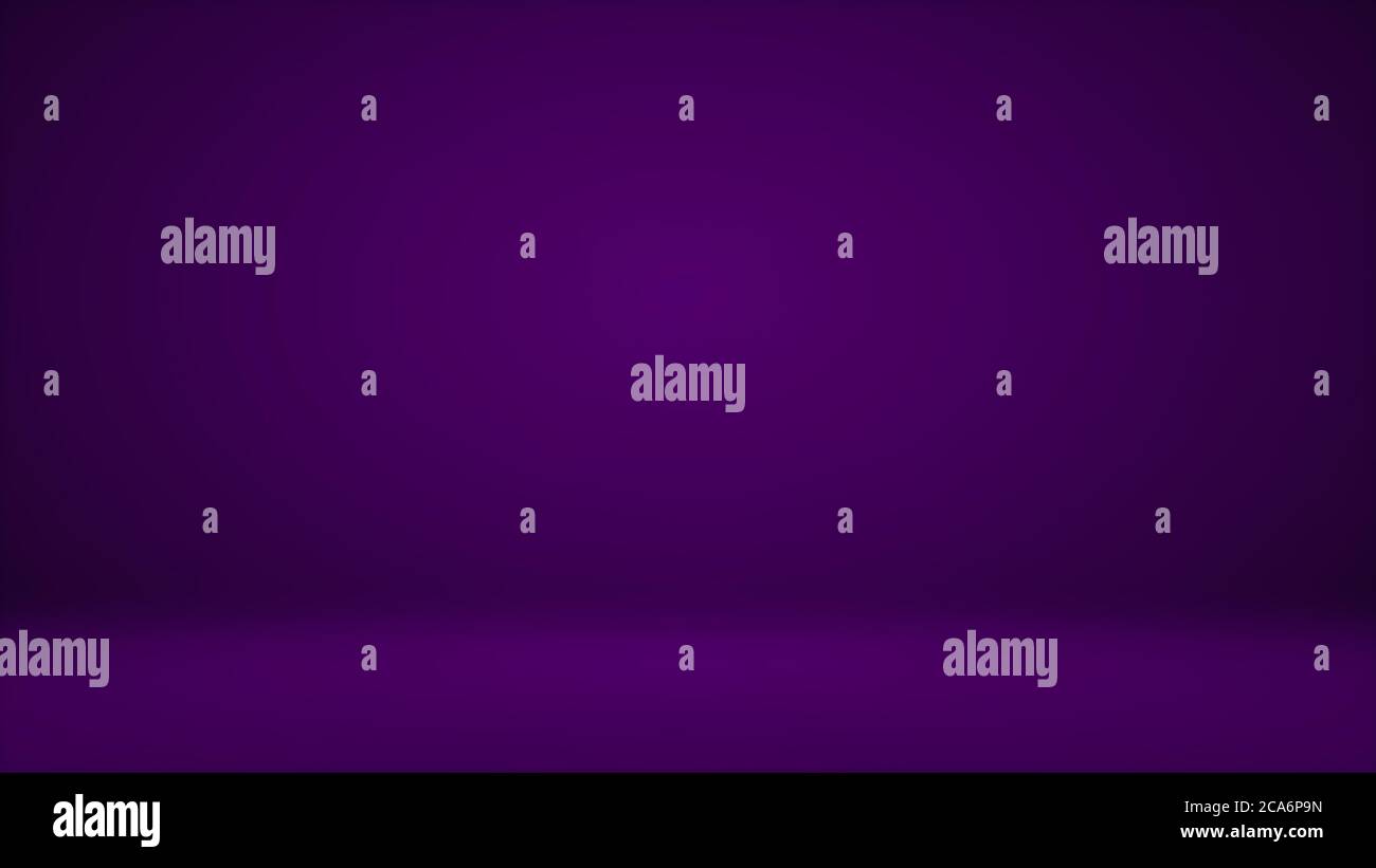 Dark Purple empty room studio gradient used for background and display ...