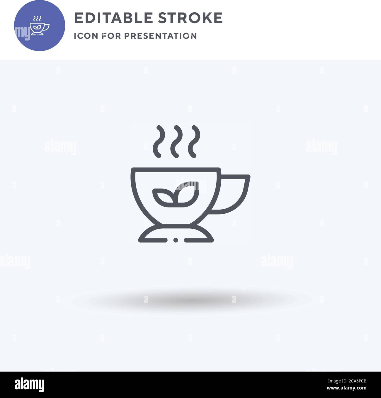 Tea icon vector, filled flat sign, solid pictogram isolated on white ...