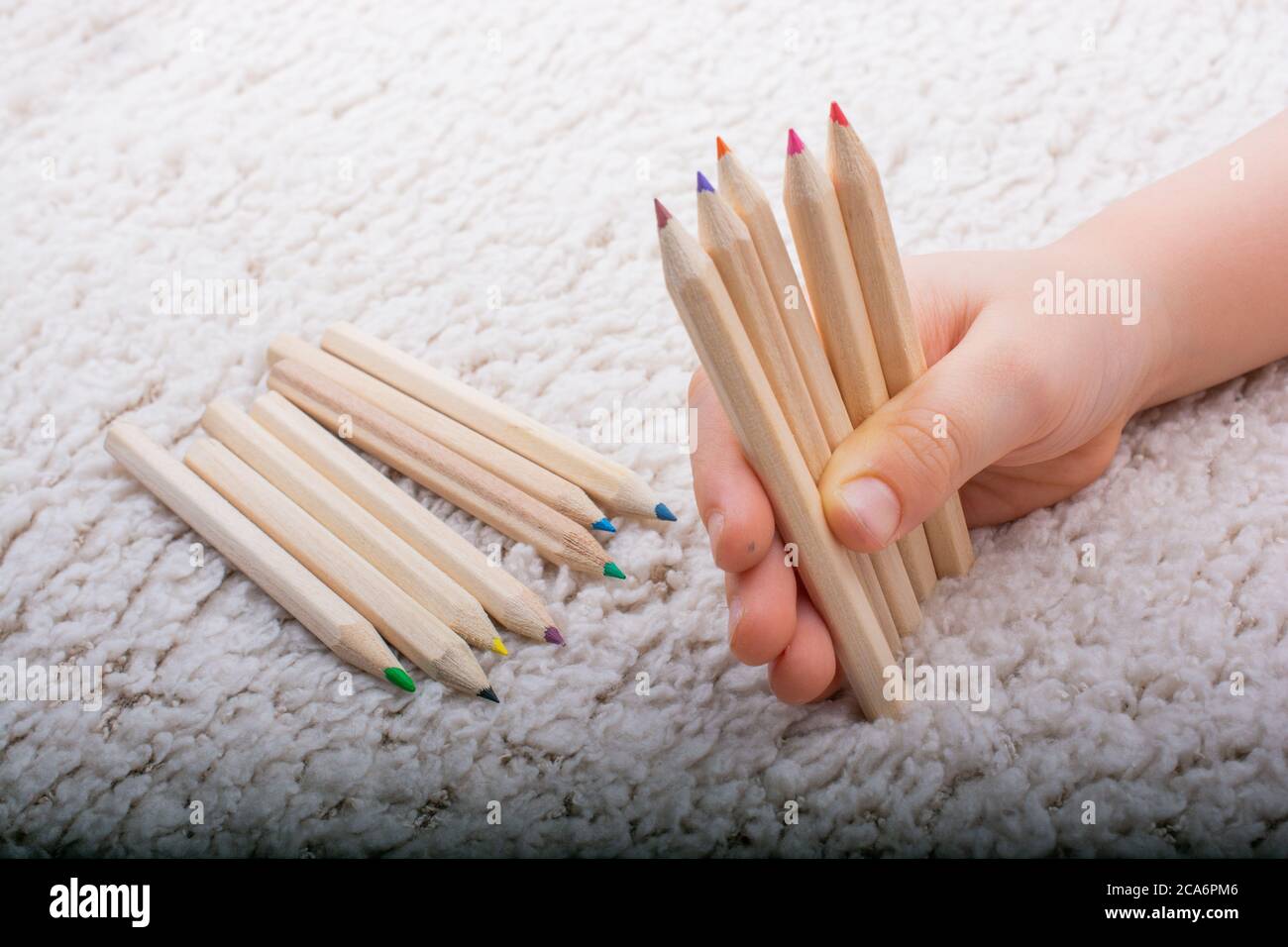 Variety of colors vector set of colored pencils. Drawing and painting ...