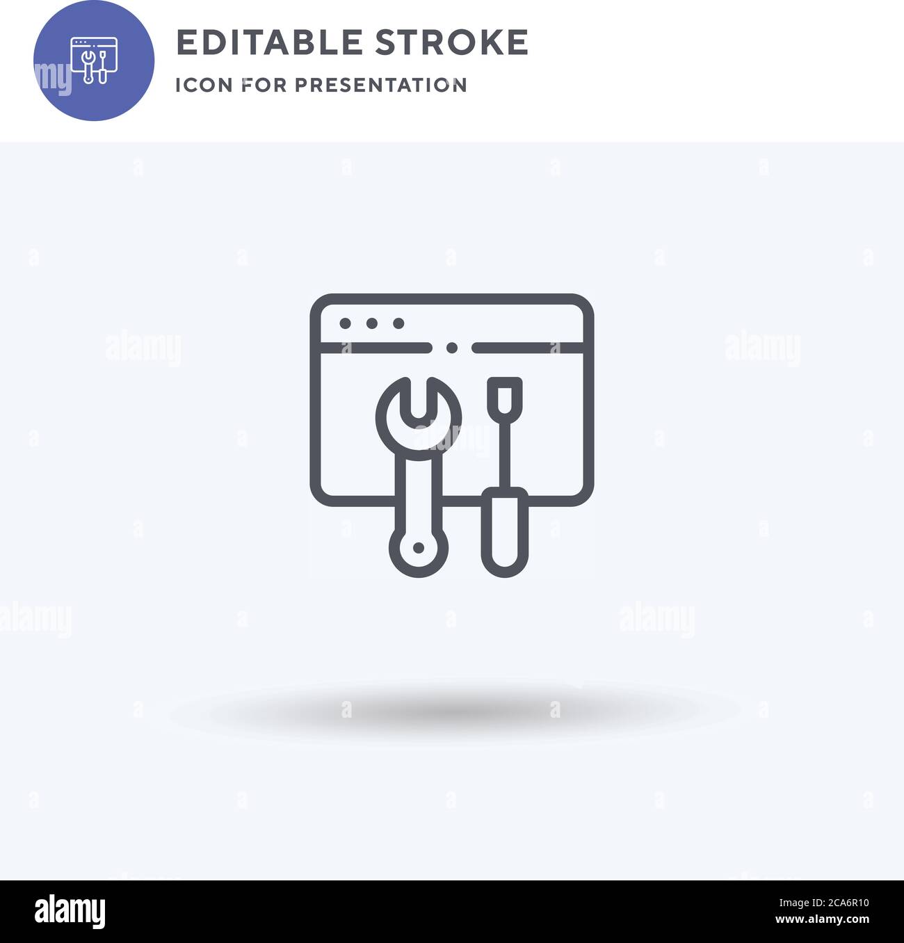 Maintenance icon vector, filled flat sign, solid pictogram isolated on ...