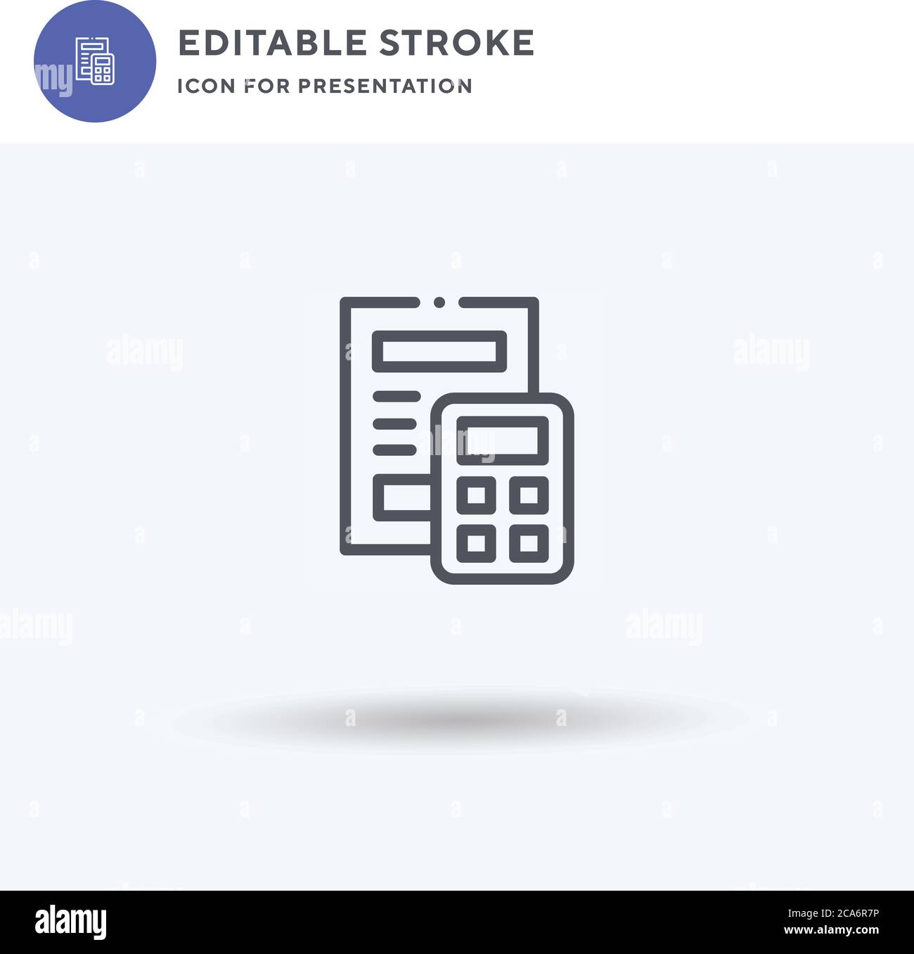 Accounting icon vector, filled flat sign, solid pictogram isolated on ...