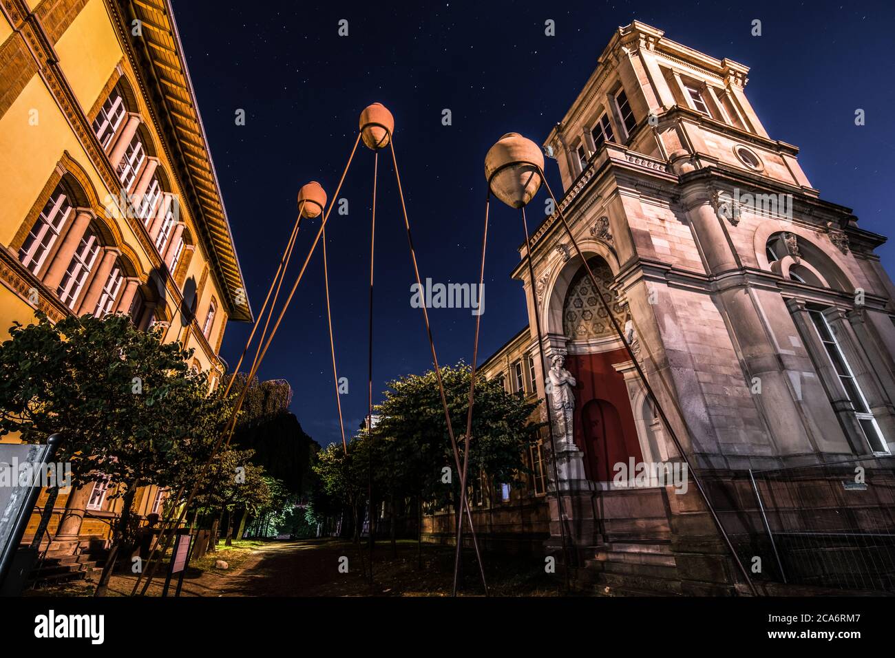 Town Section in Baden-Baden, Germany, at Night Stock Photo - Alamy