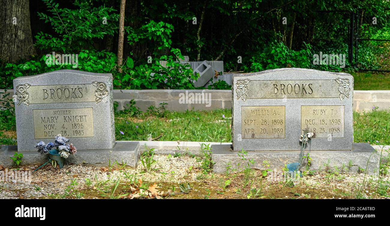 Brooks Family Plot from Last Century Stock Photo - Alamy