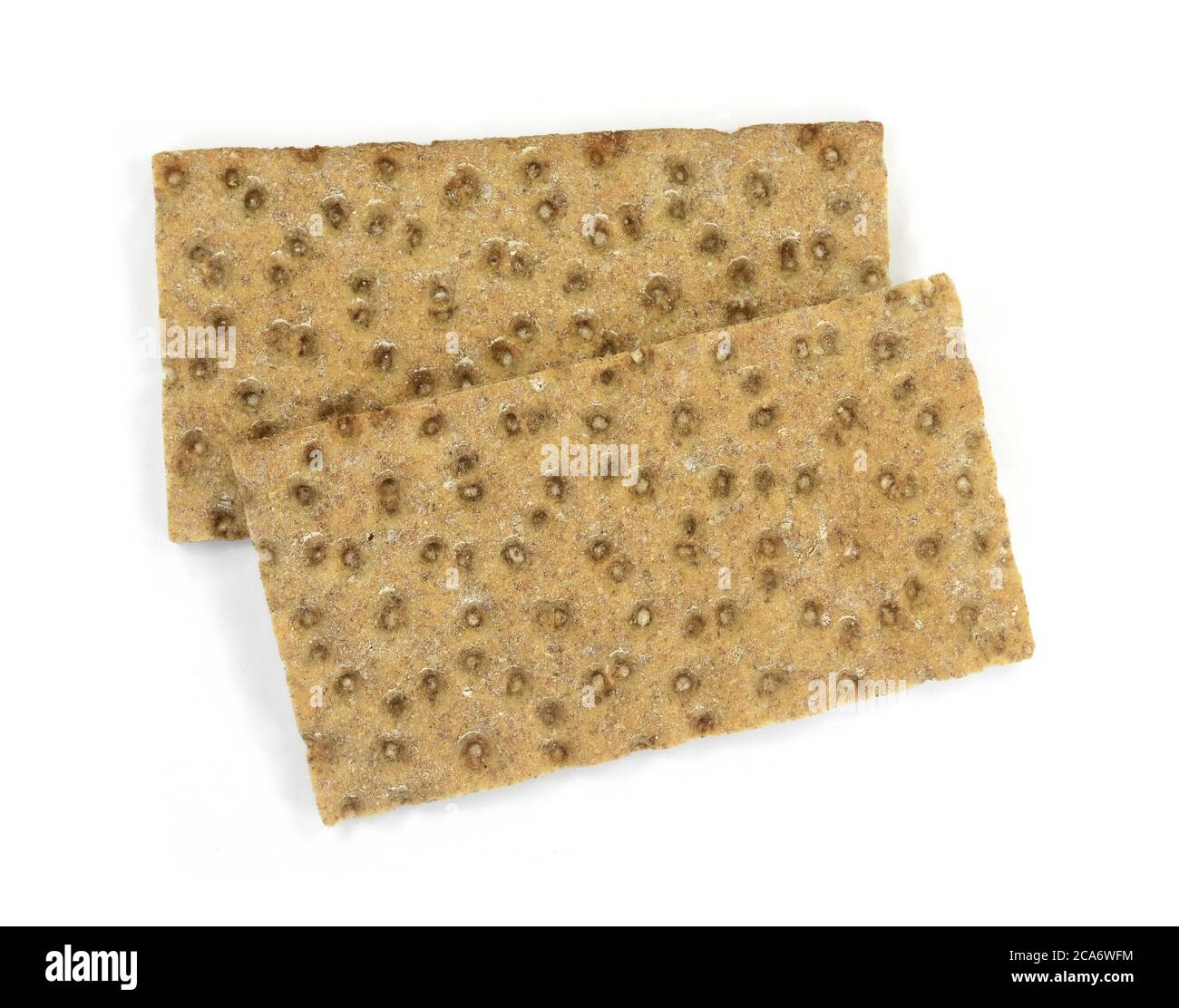 Crispy rye bread on white. Low calories snack bread isolated on white ...