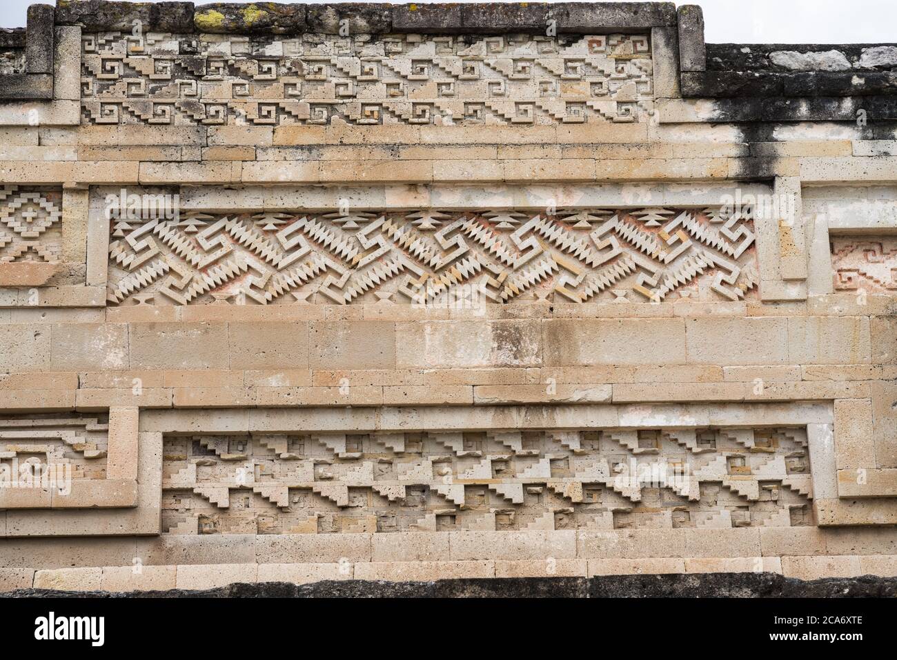Detail of the stone fretwork panels on the Palace, Building 7, in the ...