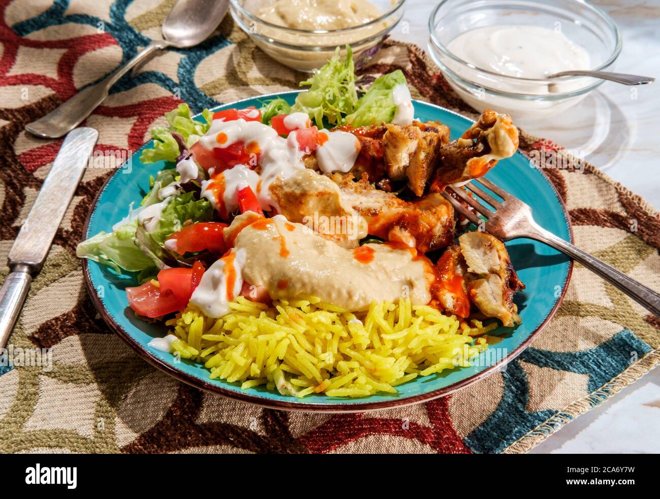 Shawarma platter hi-res stock photography and images - Alamy