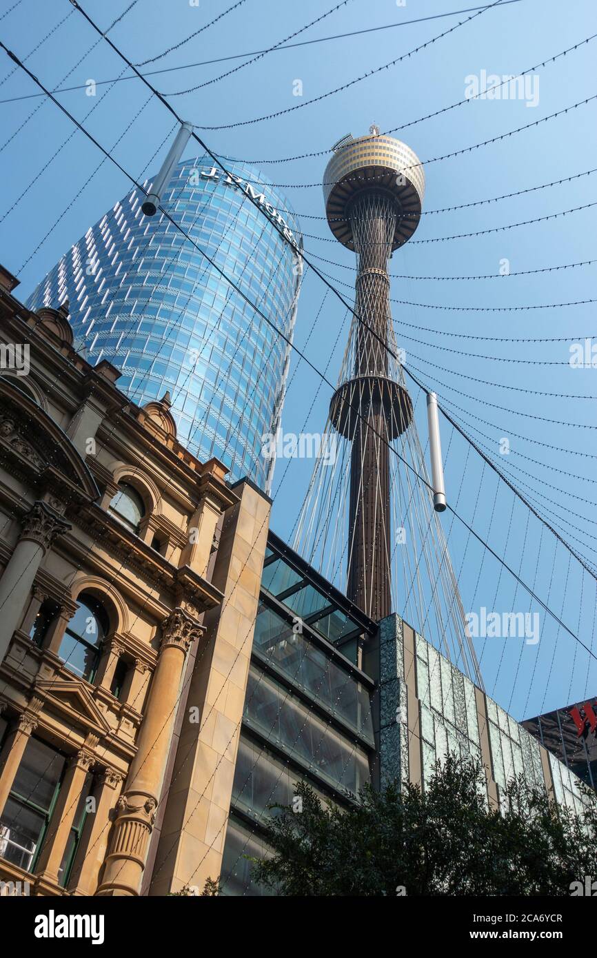 View of the Westfield Tower and J.P.Morgan building from Pitt Street ...