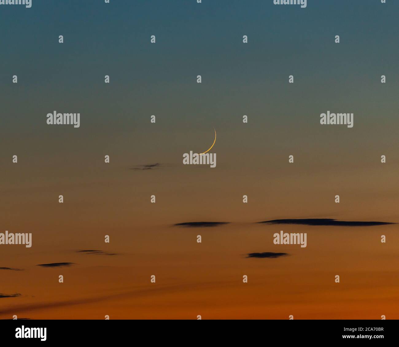 Night sky stars moon urban hi-res stock photography and images - Alamy