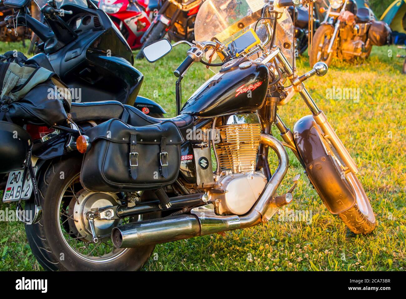 Senno, Belarus - 07.03.2015: Summer open-air motorcycle festival ...