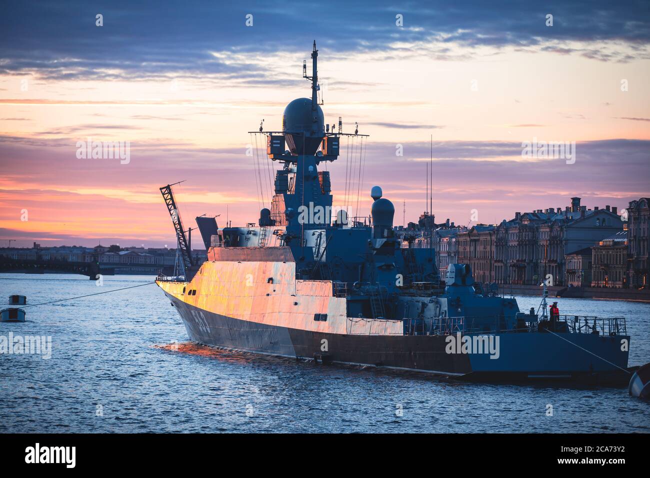 View of Russian Navy, modern russian military naval battleships ...