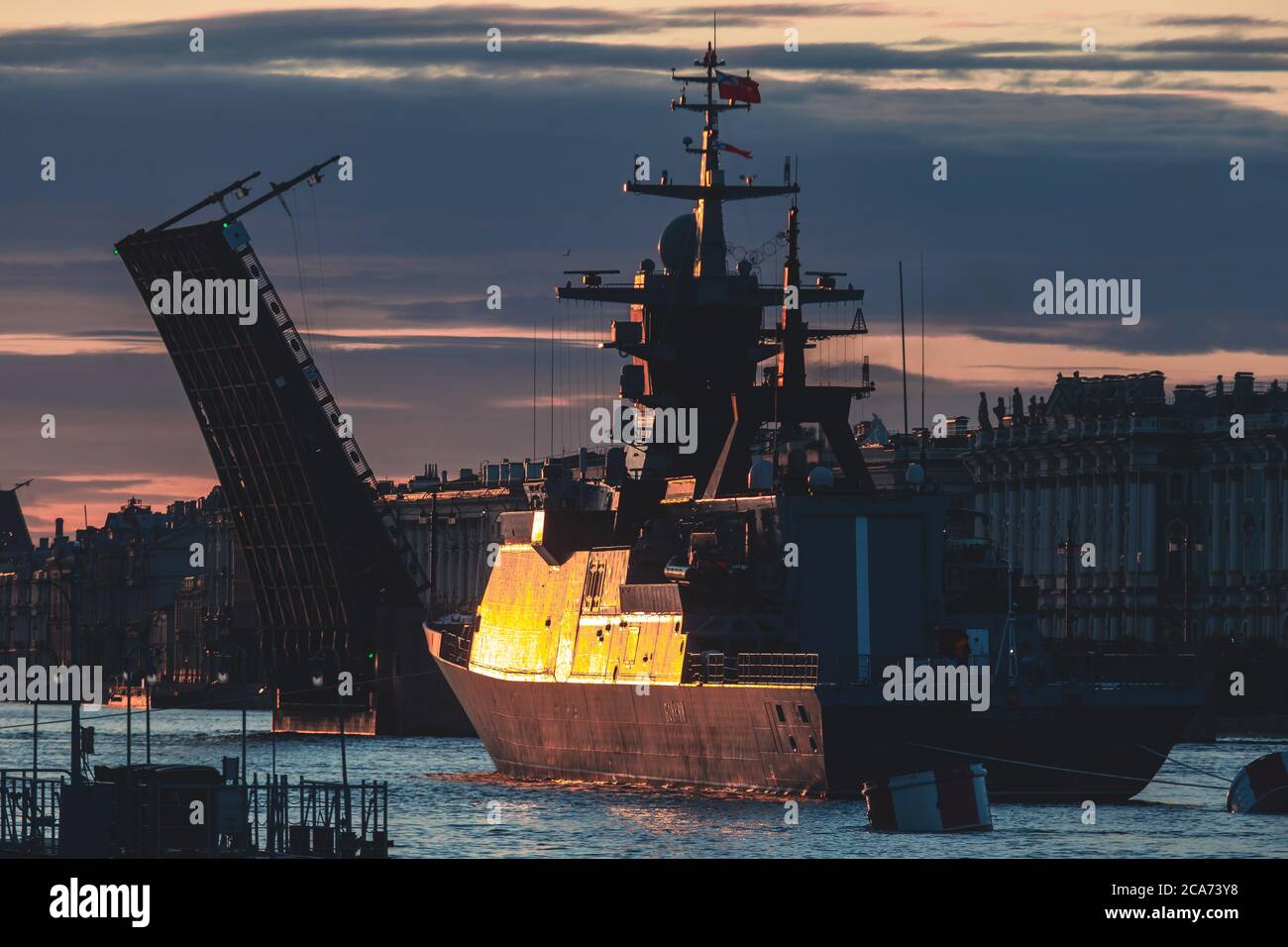 View of Russian Navy, modern russian military naval battleships ...