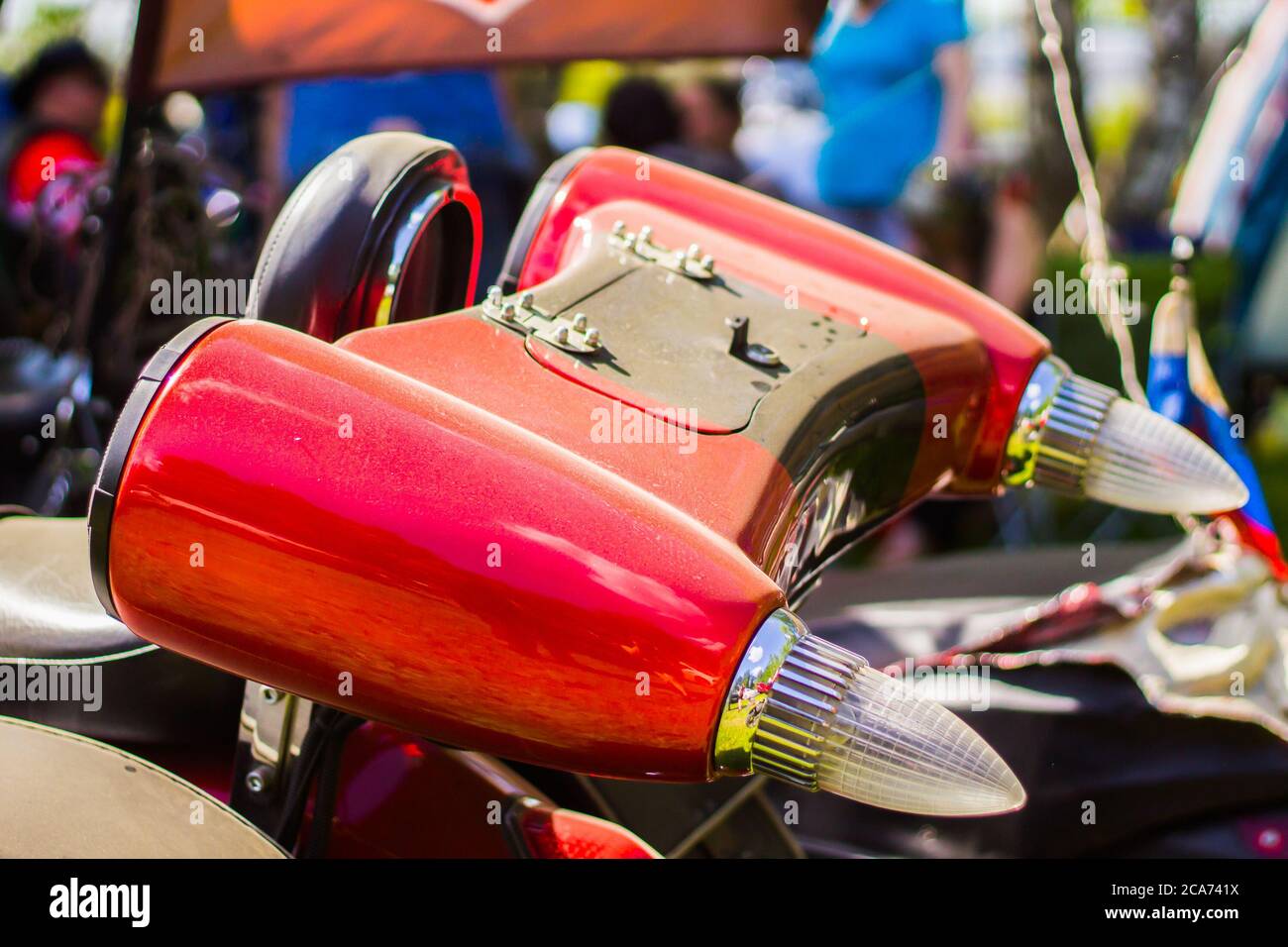 Russia, Kaluga - 05.12. 2018: Summer open-air motorcycle festival ...