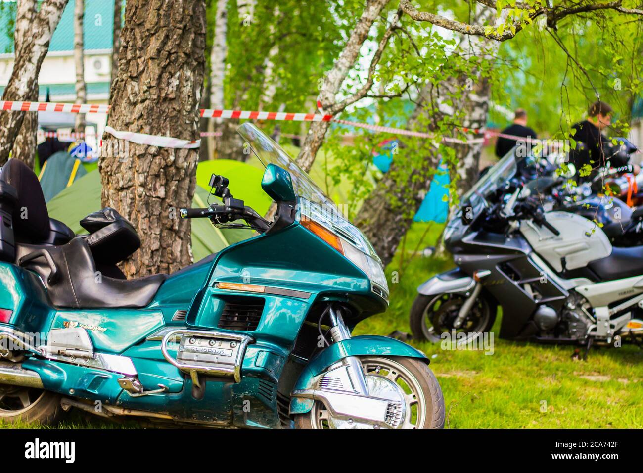 Russia, Kaluga - 05.12. 2018: Summer open-air motorcycle festival ...