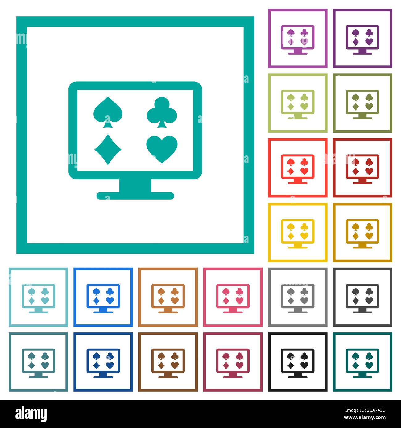 Flat lucky symbols Stock Vector Images - Alamy