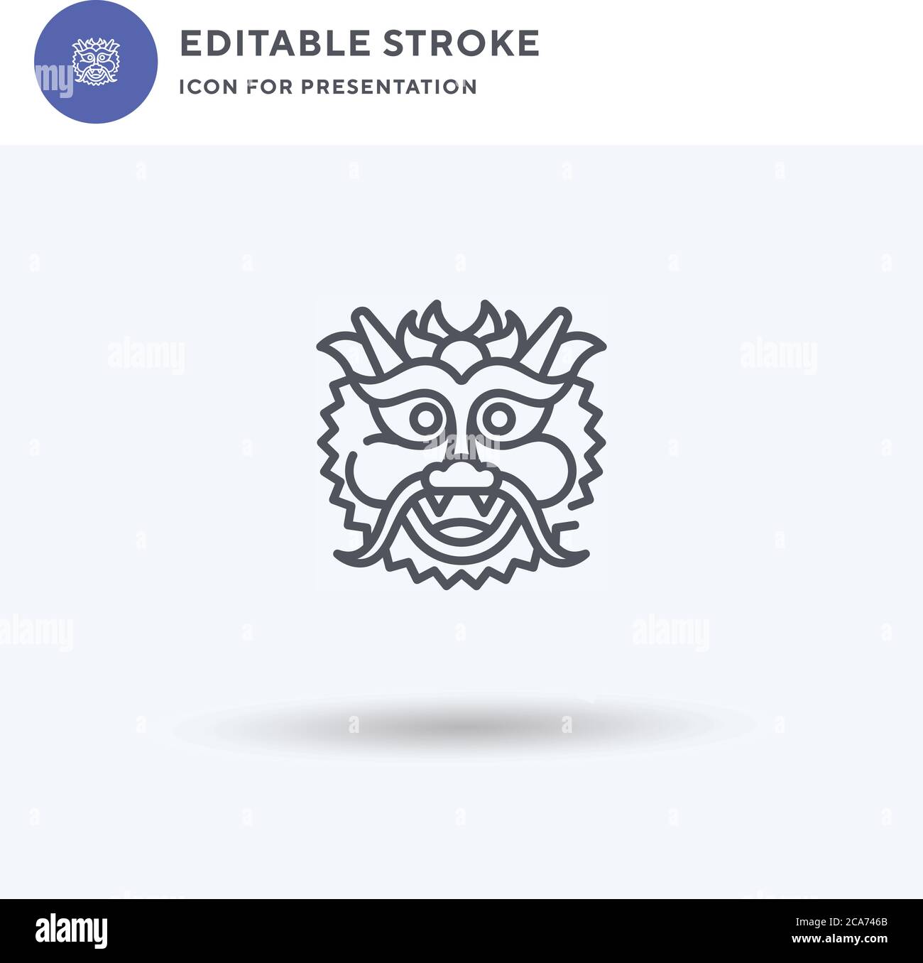 Dragon icon vector, filled flat sign, solid pictogram isolated on white ...