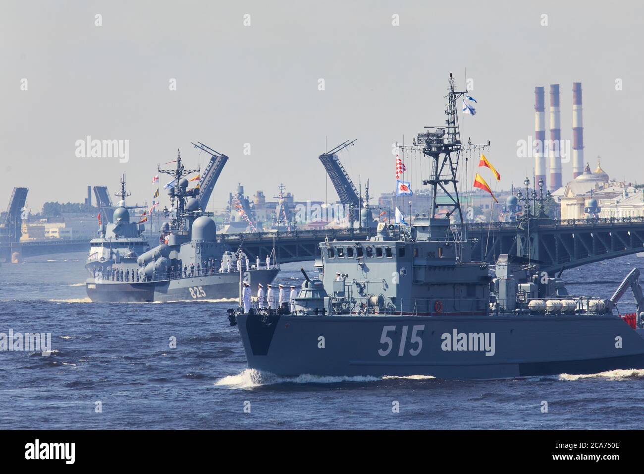 View of Russian Navy, modern russian military naval battleships ...