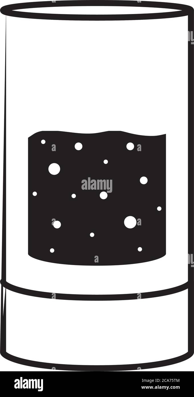 shot glass cup silhouette style icon design, Alcohol drink bar and ...