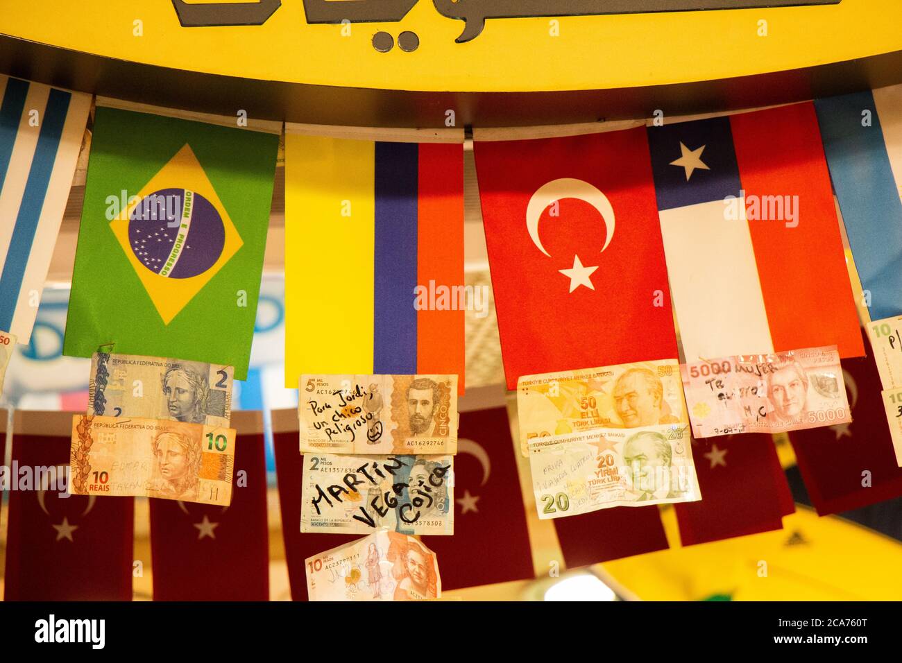 Some examples of international flags in view Stock Photo - Alamy