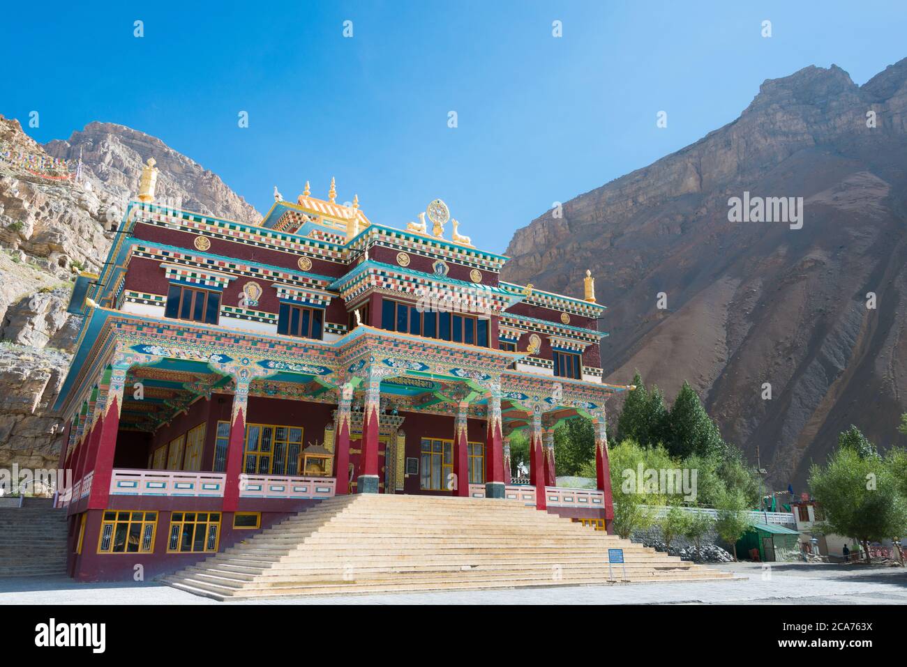 Himachal Pradesh, India - Sakya Kaza Monestry in Kaza, Spiti, Himachal ...
