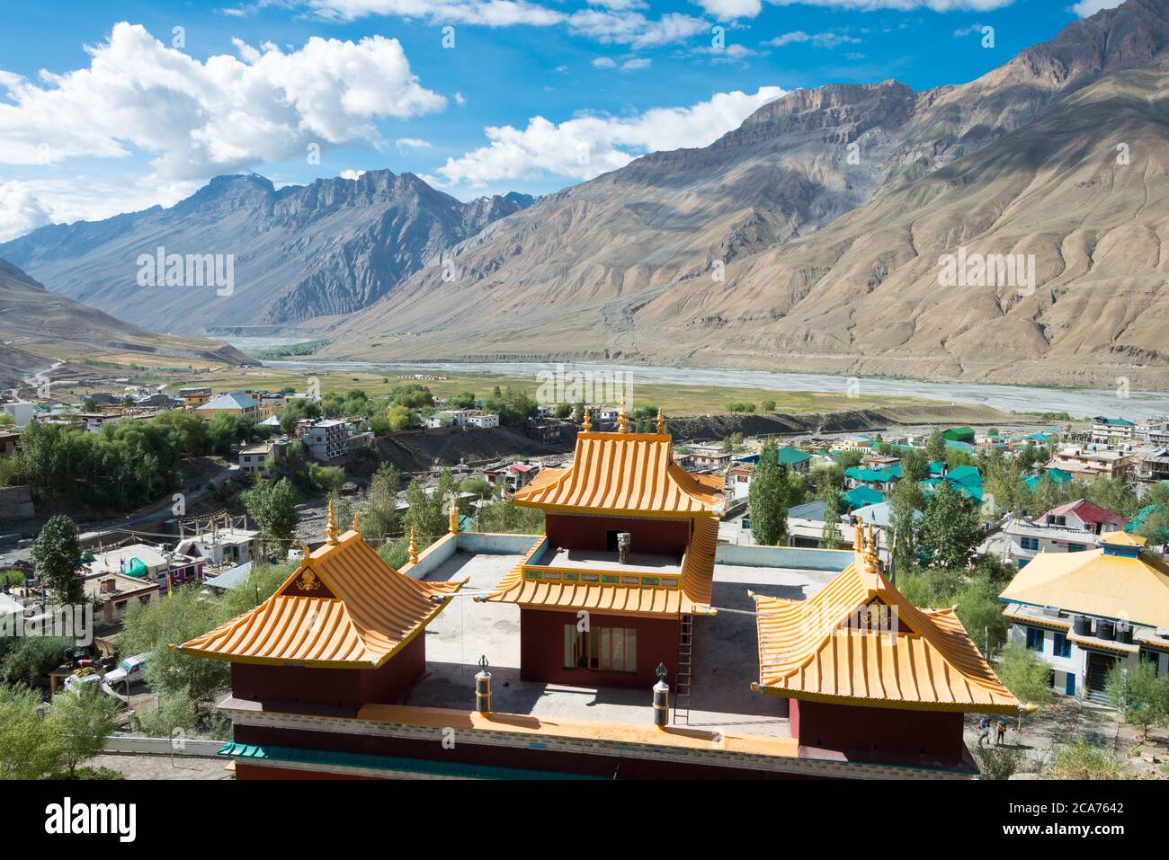 Himachal Pradesh, India - Sakya Kaza Monestry in Kaza, Spiti, Himachal ...