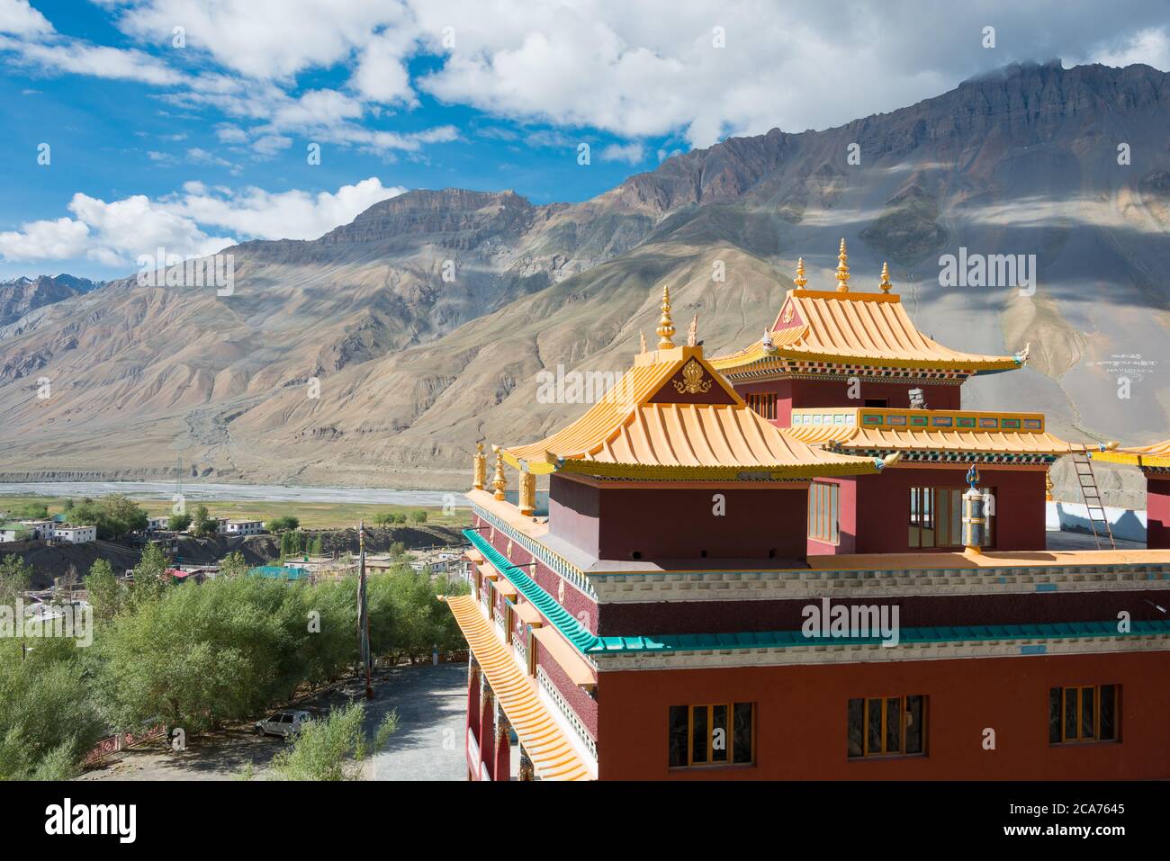 Himachal Pradesh, India - Sakya Kaza Monestry in Kaza, Spiti, Himachal ...