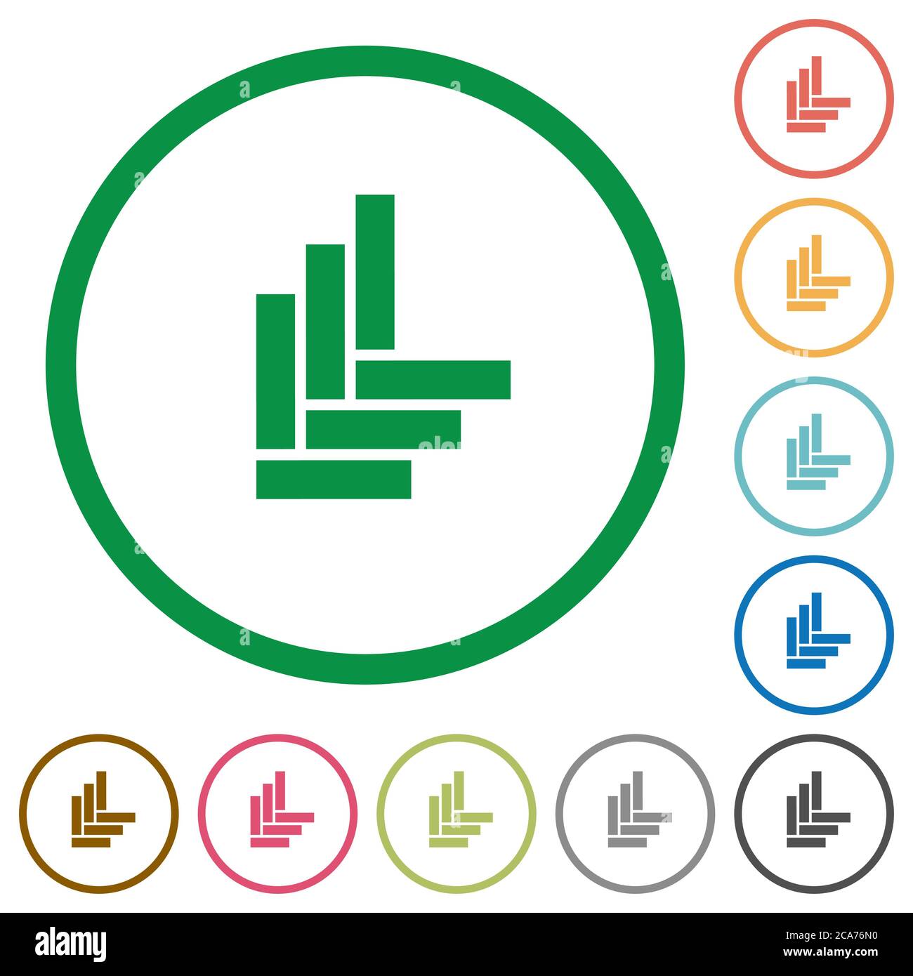 Parquet pattern flat color icons in round outlines on white background ...