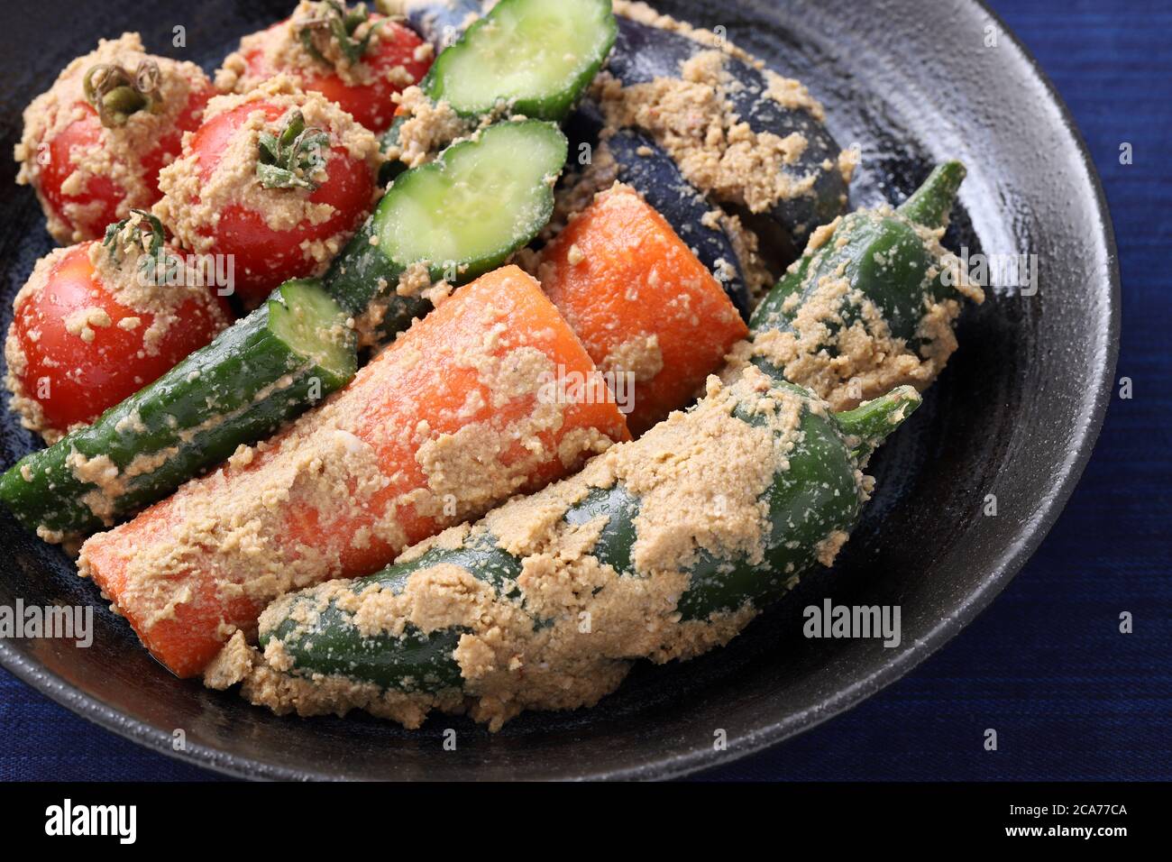 Nukazuke, Japanese traditional food, Vegetables salt pickled tsukemono ...