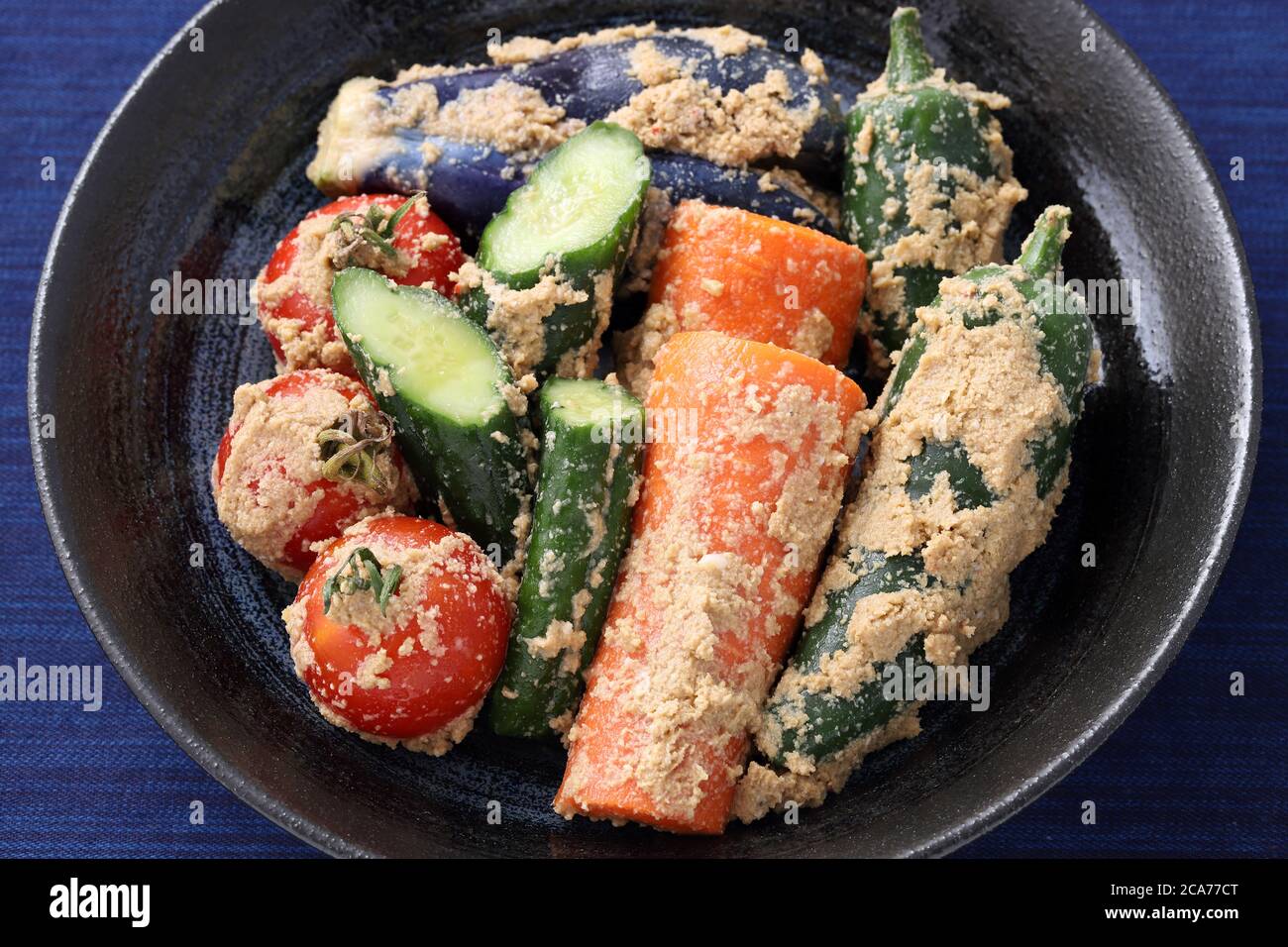 Nukazuke, Japanese traditional food, Vegetables salt pickled tsukemono ...