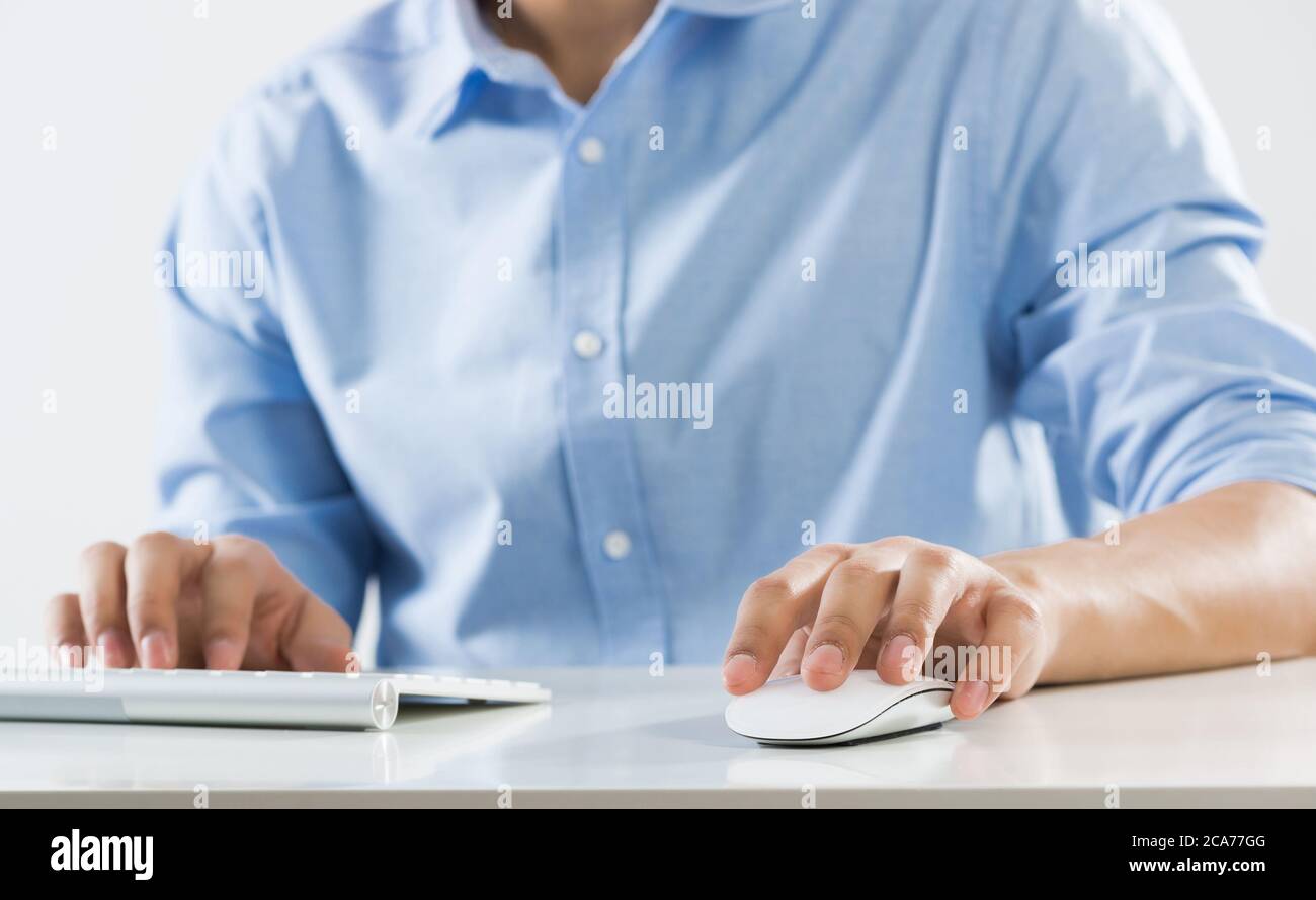 Man at work Stock Photo - Alamy