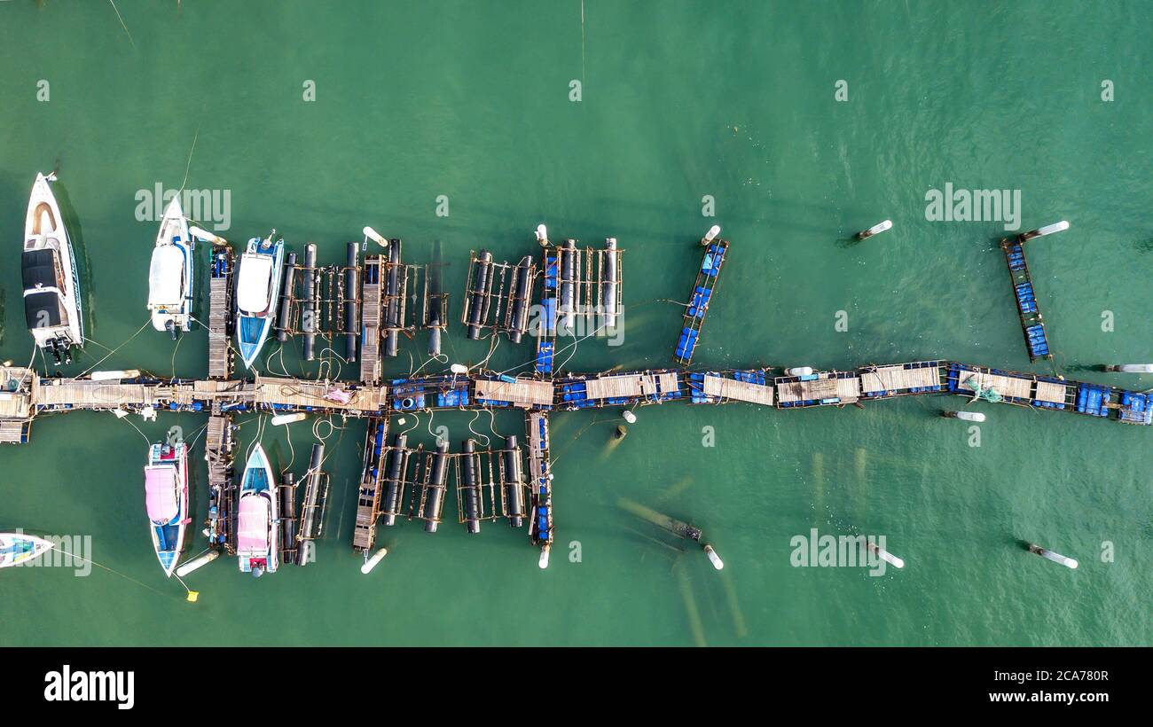 High angle of tourist pier Stock Photo - Alamy