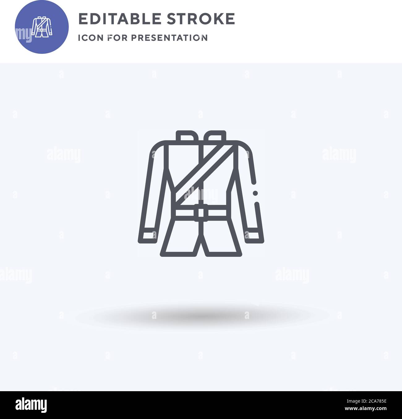 Uniform icon vector, filled flat sign, solid pictogram isolated on ...