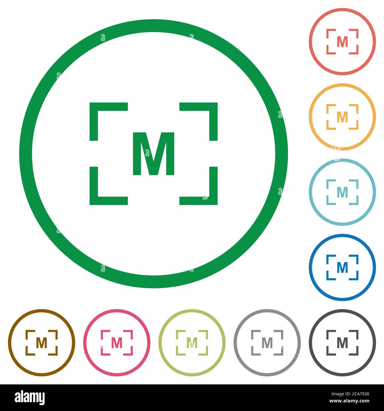 Camera settings symbols hi-res stock photography and images - Alamy