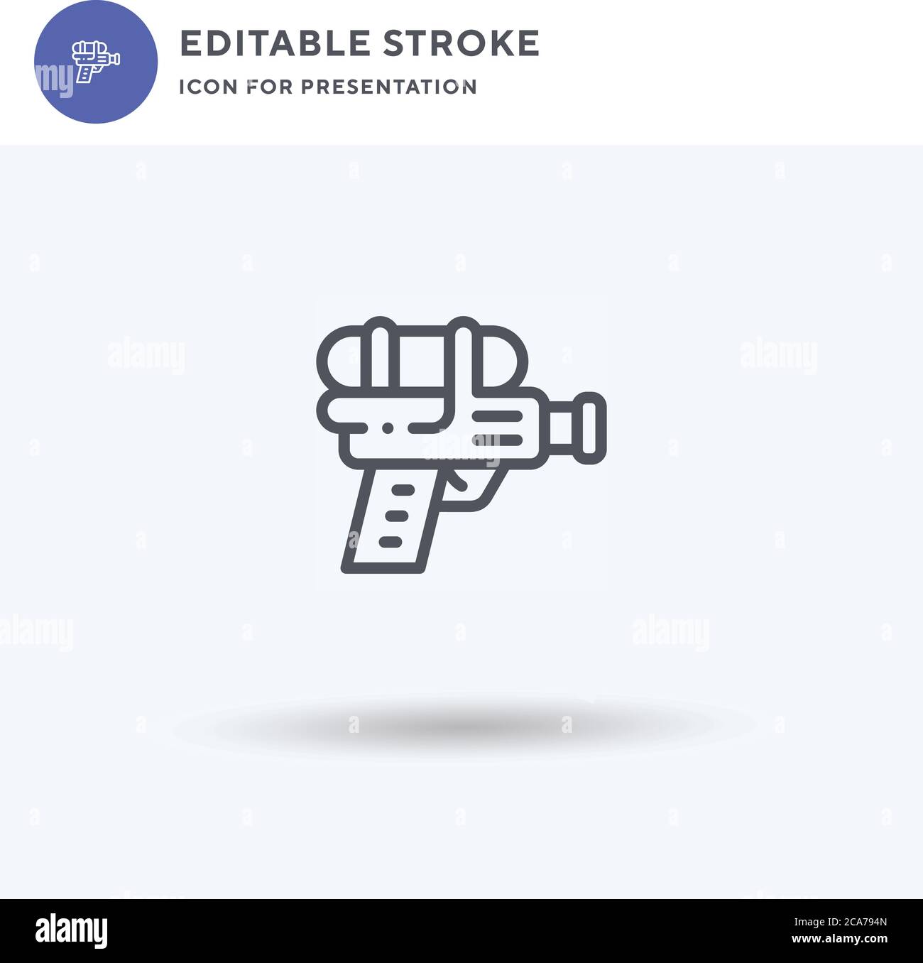 Water Gun icon vector, filled flat sign, solid pictogram isolated on ...