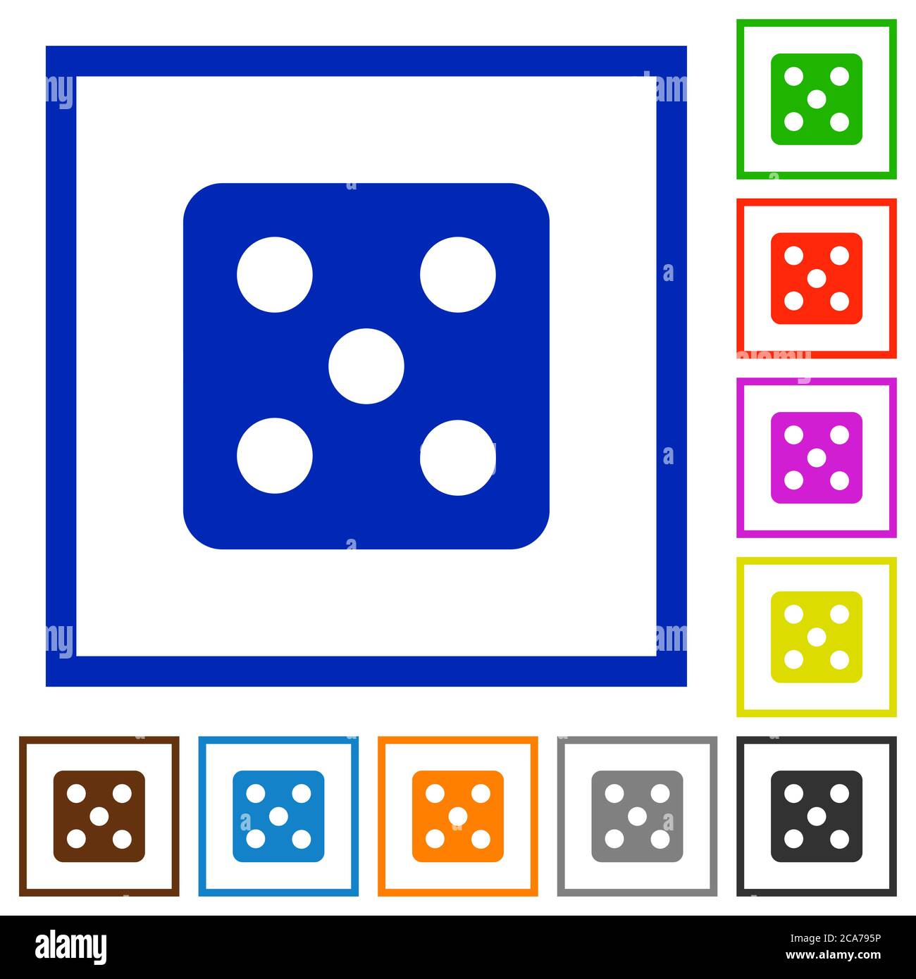 Five frames Stock Vector Images - Alamy