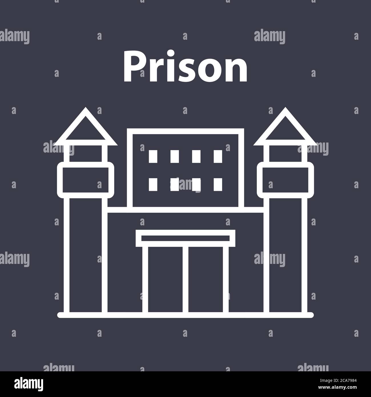 Prison Building Drawing