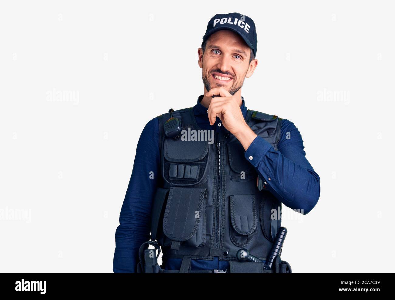 Police officer uniform arm raised hi-res stock photography and images ...
