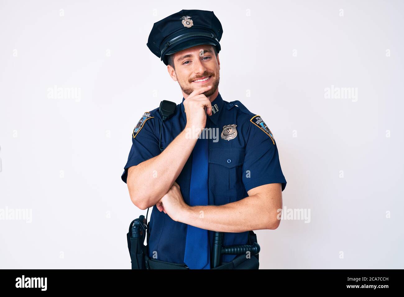 Police officer uniform arm raised hi-res stock photography and images ...