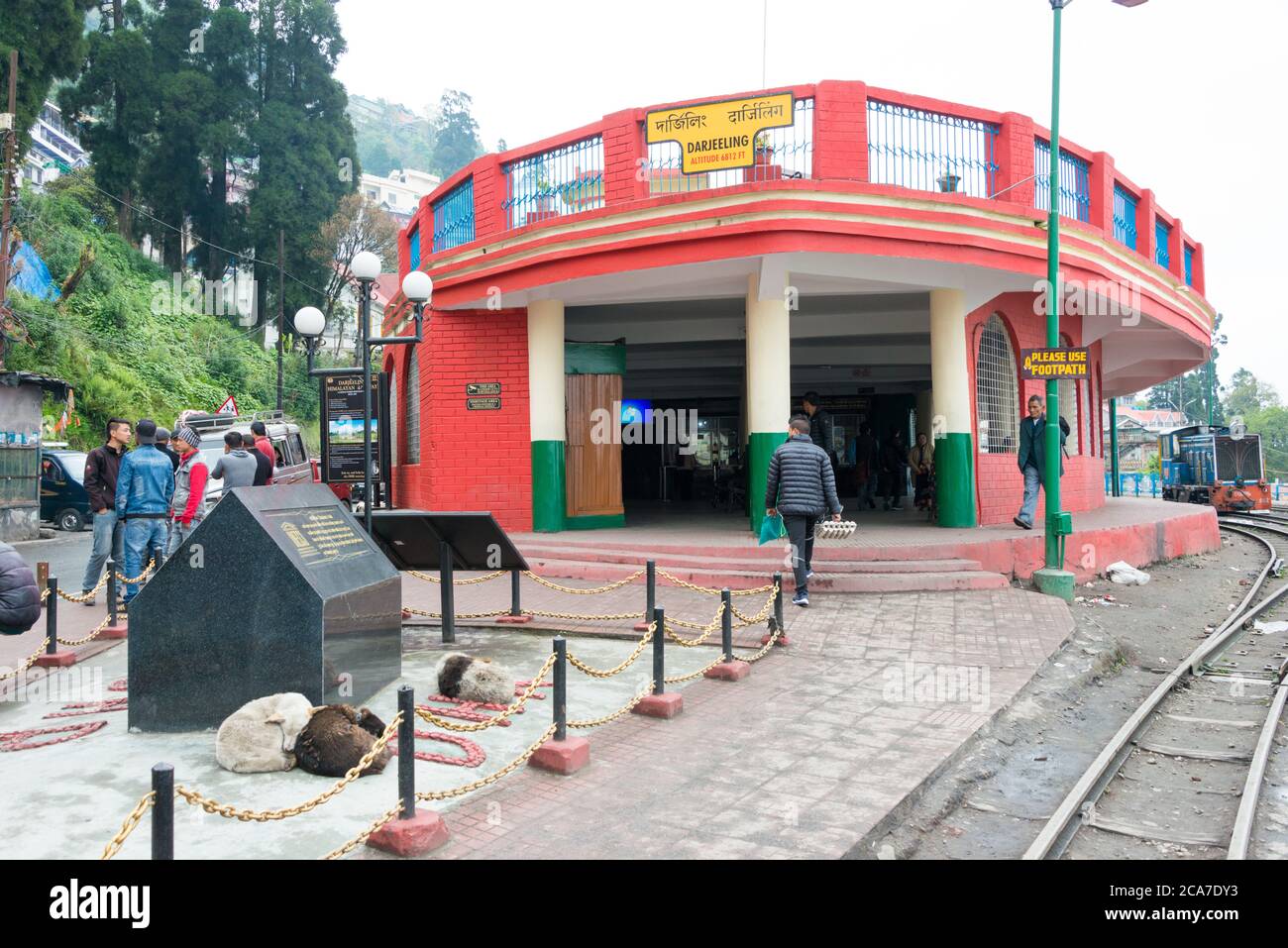 Darjeeling, India - Darjeeling Himalayan Railway at Darjeeling Railway ...