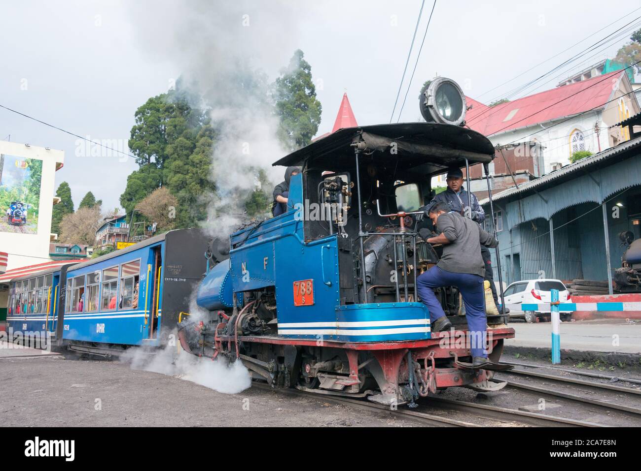 Darjeeling, India - Darjeeling Himalayan Railway at Darjeeling Railway ...