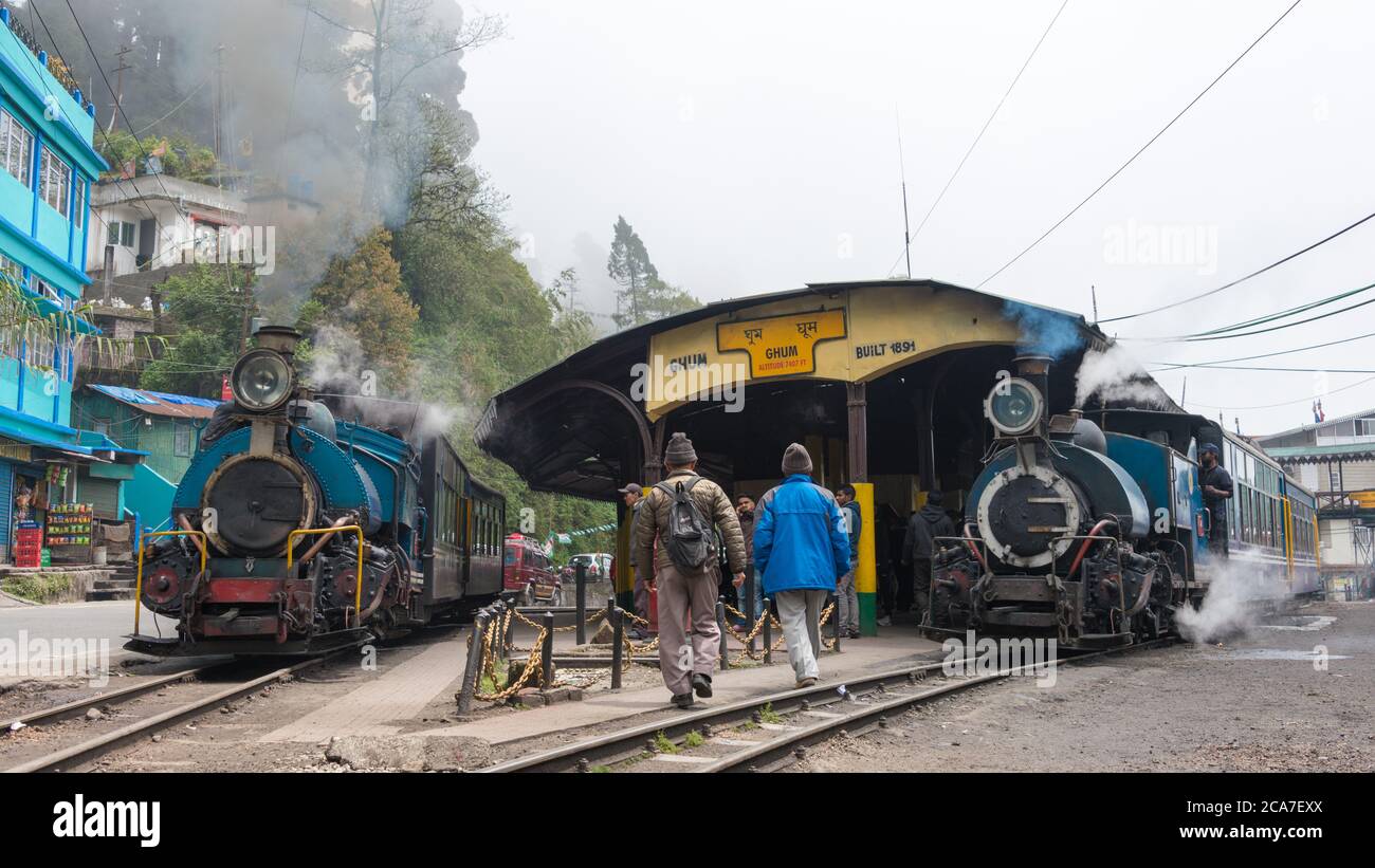 Darjeeling, India - Ghum Railway Station on Darjeeling Himalayan ...