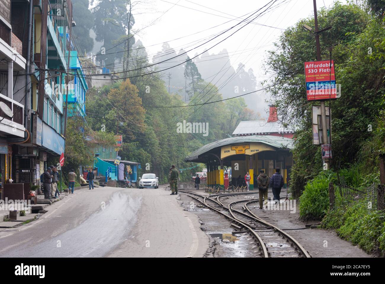 Darjeeling, India - Ghum Railway Station on Darjeeling Himalayan ...