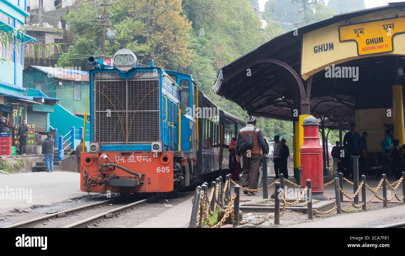 Darjeeling, India - Ghum Railway Station on Darjeeling Himalayan ...