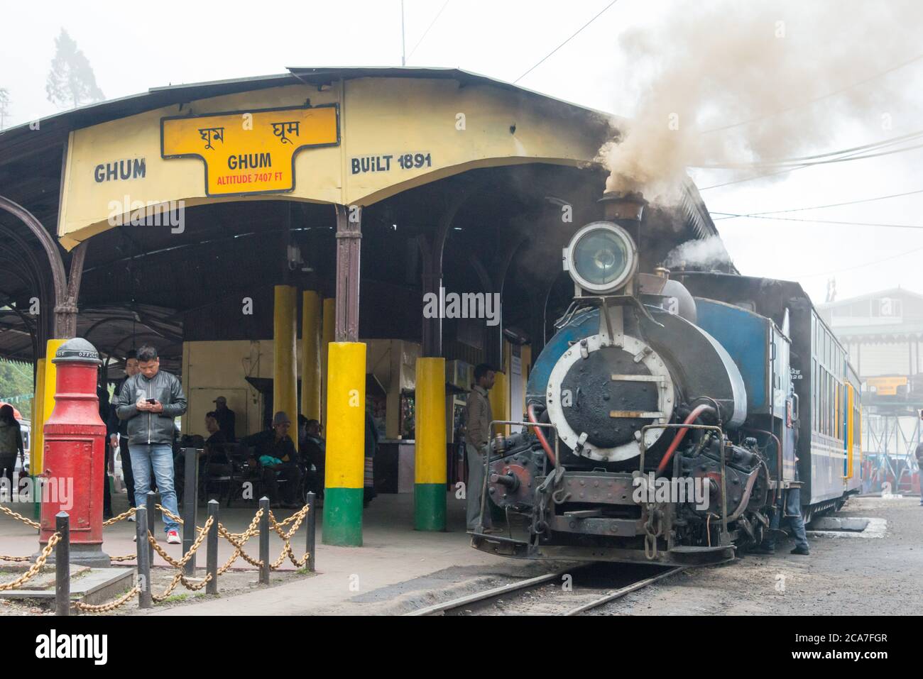 Darjeeling, India - Ghum Railway Station on Darjeeling Himalayan ...