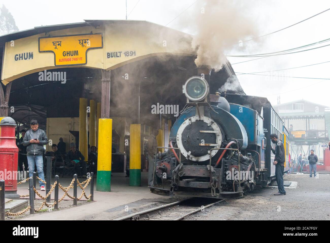 Darjeeling, India - Ghum Railway Station on Darjeeling Himalayan ...