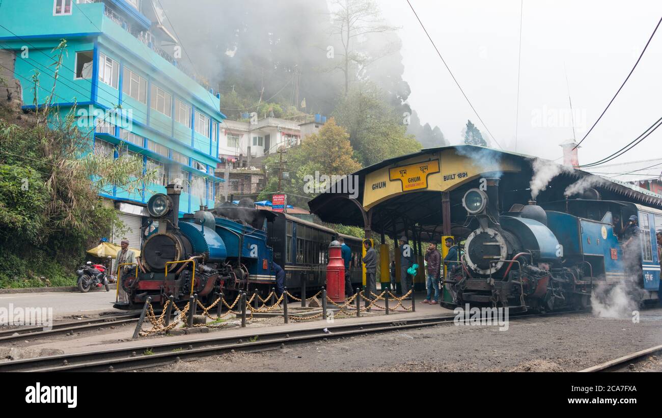 Darjeeling, India - Ghum Railway Station on Darjeeling Himalayan ...