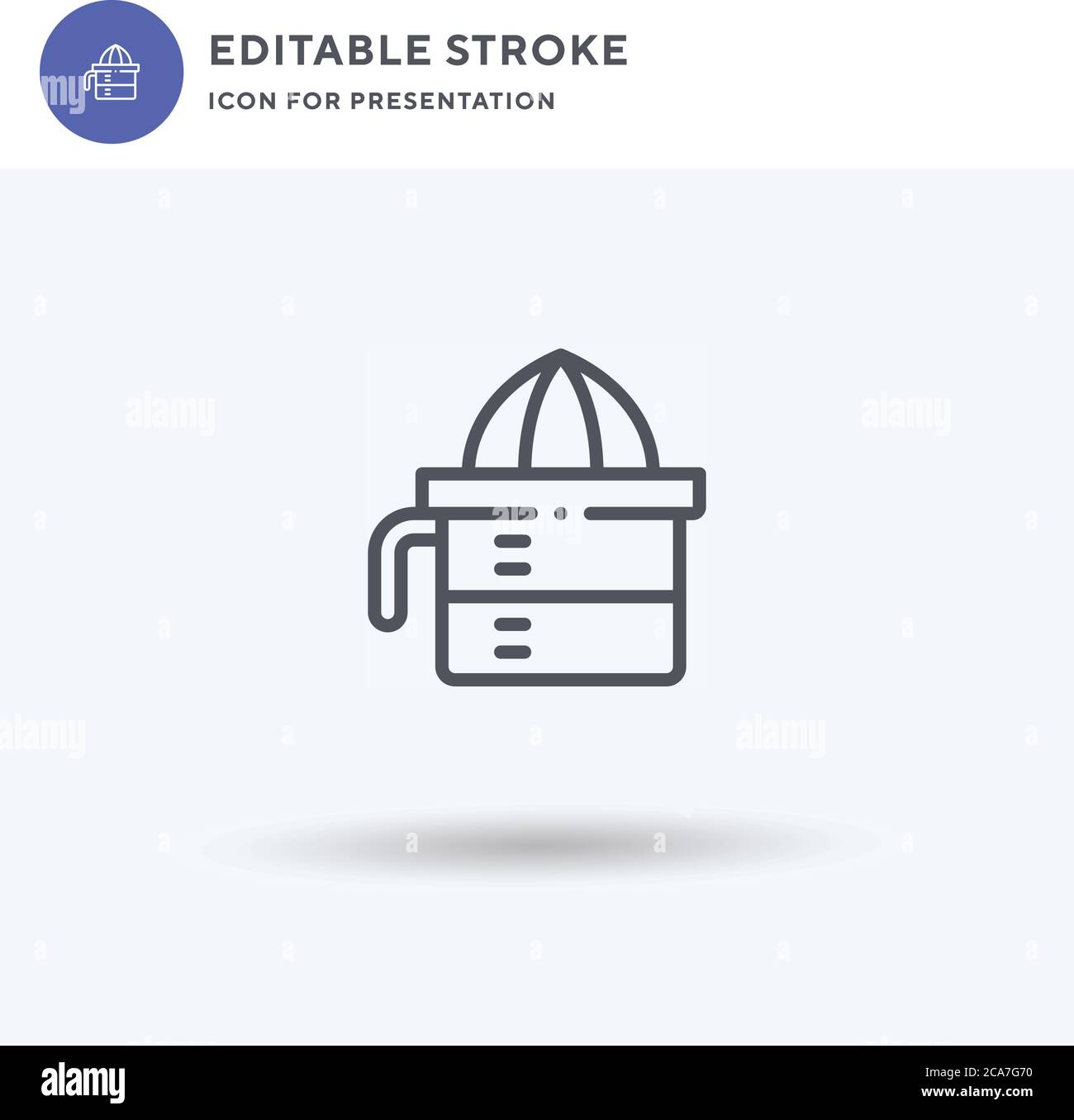 Squeezer icon vector, filled flat sign, solid pictogram isolated on ...