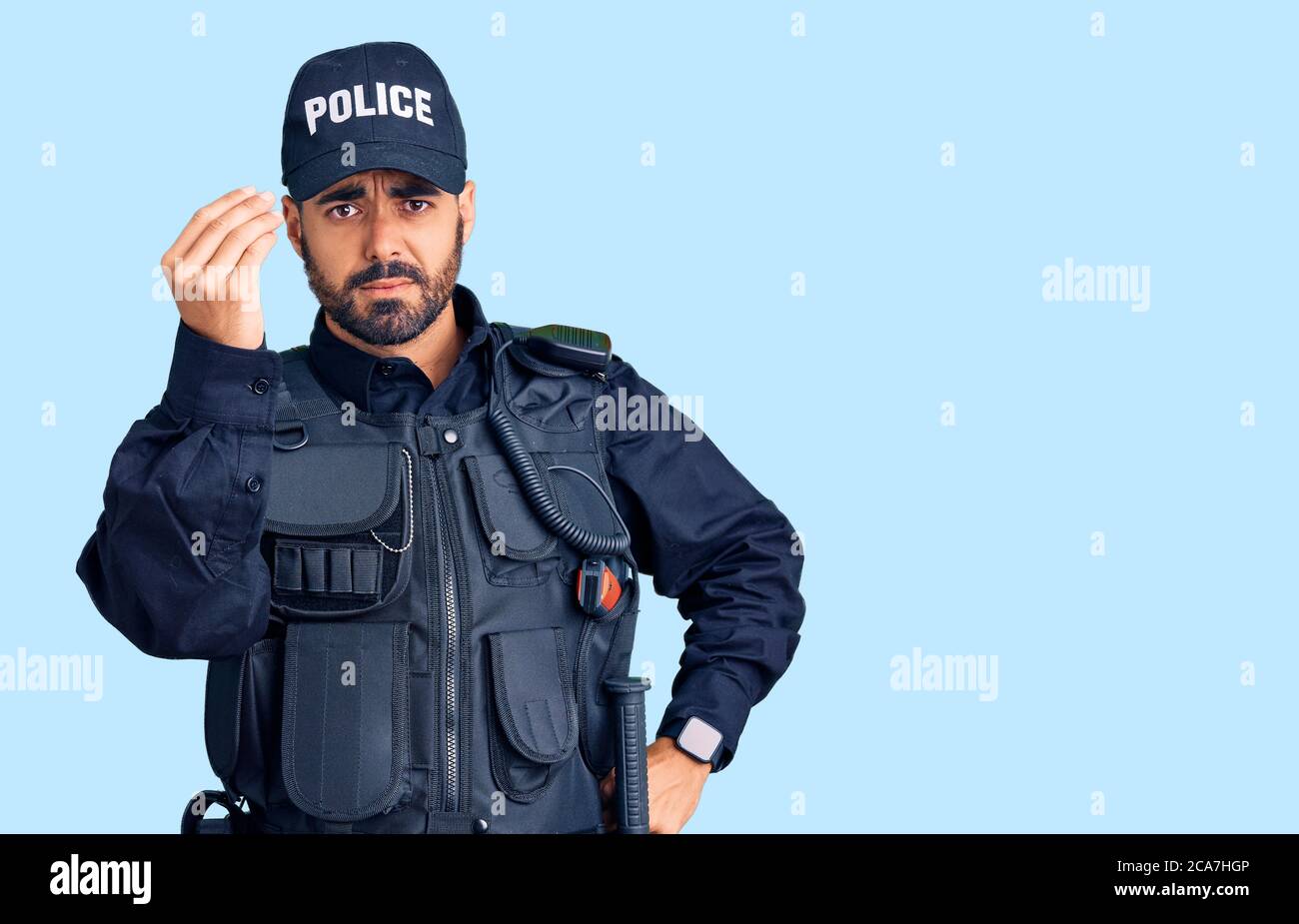 Handsome italian policeman hi-res stock photography and images - Alamy